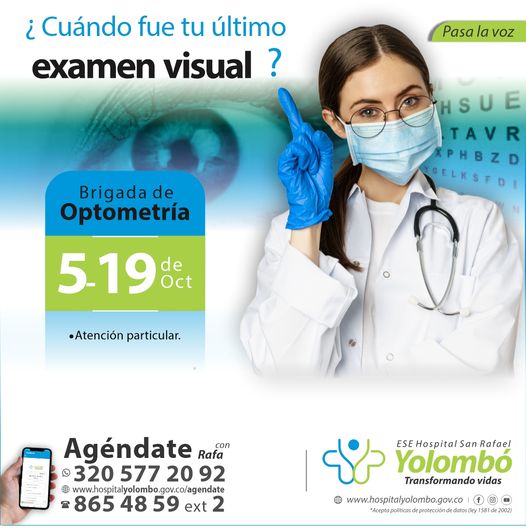 Brigada de optometría en oct - 2022 - E.S.E. Hospital San Rafael ...