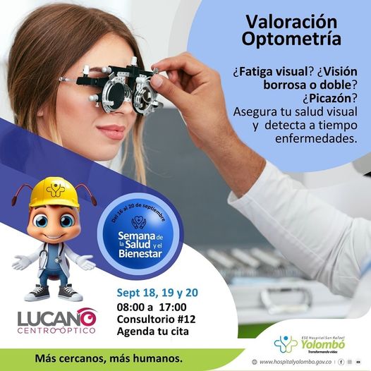 Valoracion optometría - E.S.E. Hospital San Rafael Yolombó (Ant)